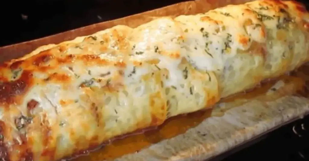 Este rollo es muy adictivo, rollo de queso con carne picada