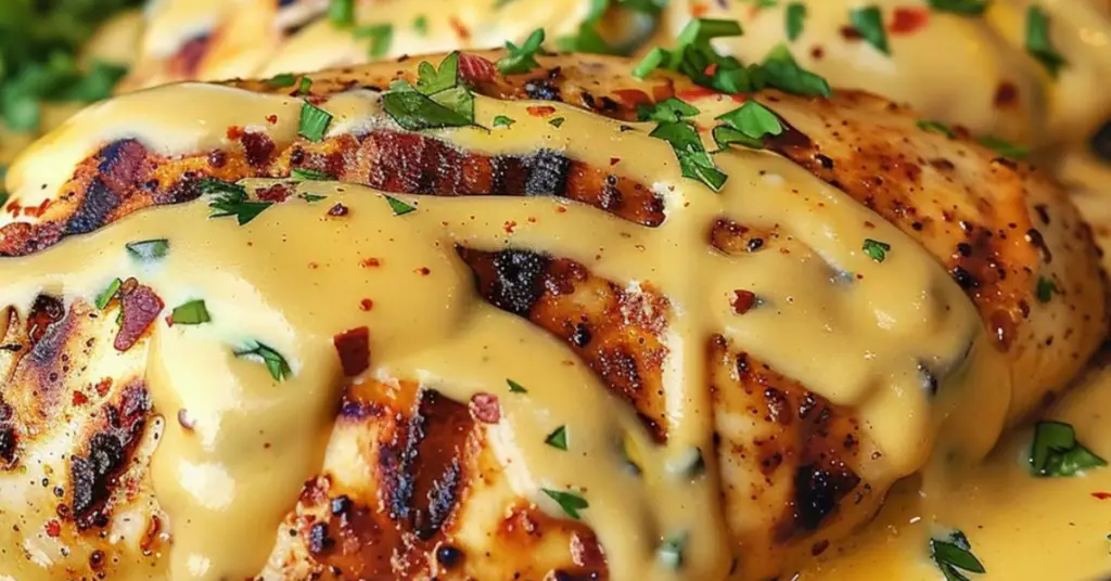 Como hacer pollo a la Mexicana con salsa de queso